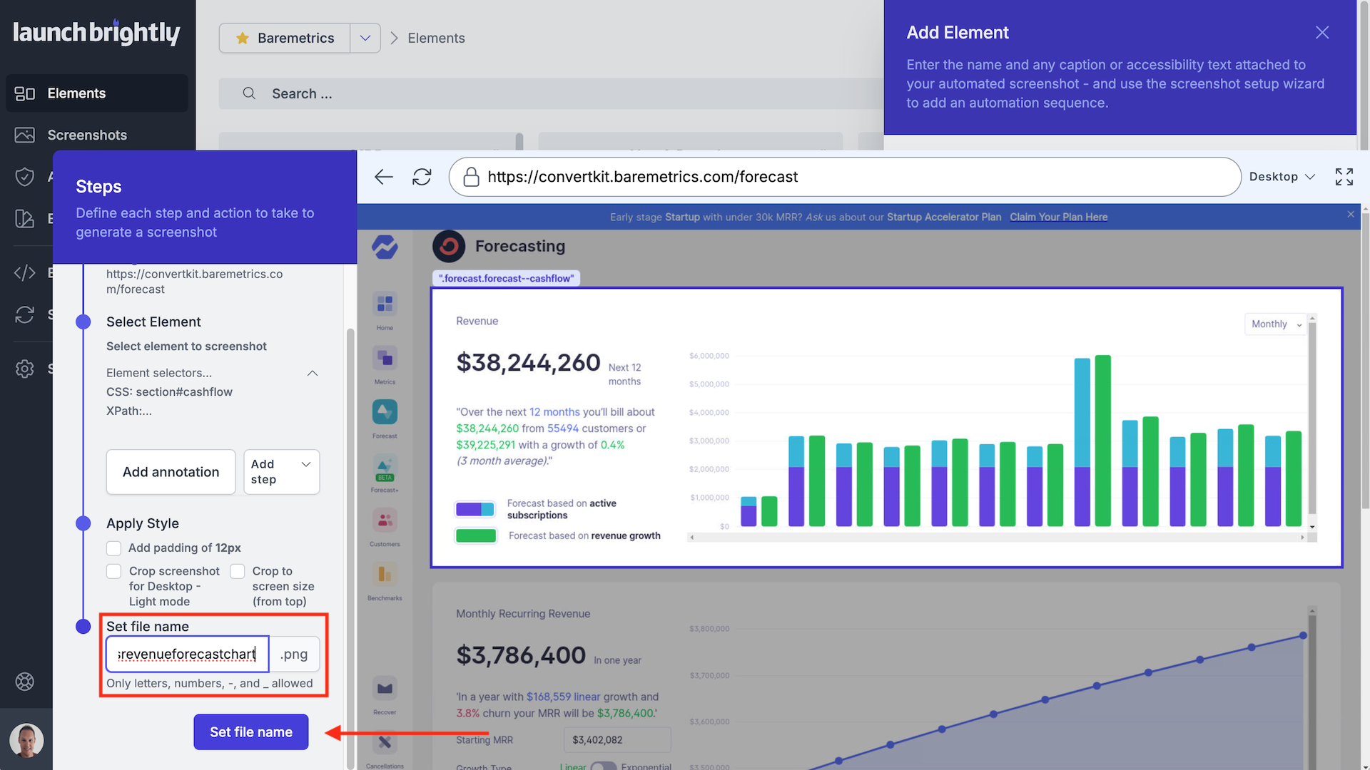 Pathnames for Screenshot URLs and Exports – LaunchBrightly